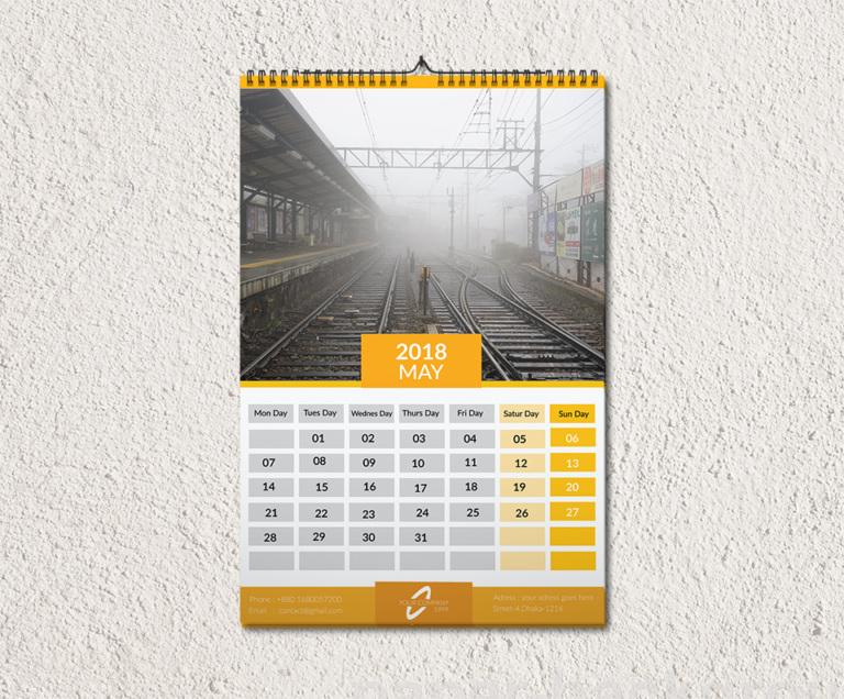 10 Creative 2018 Calendar Designs For Your Inspiration