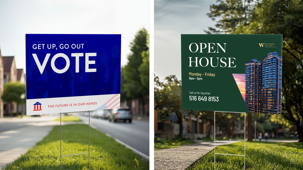 The Standard Yard Sign Size That Gets You Noticed | NextDayFlyers