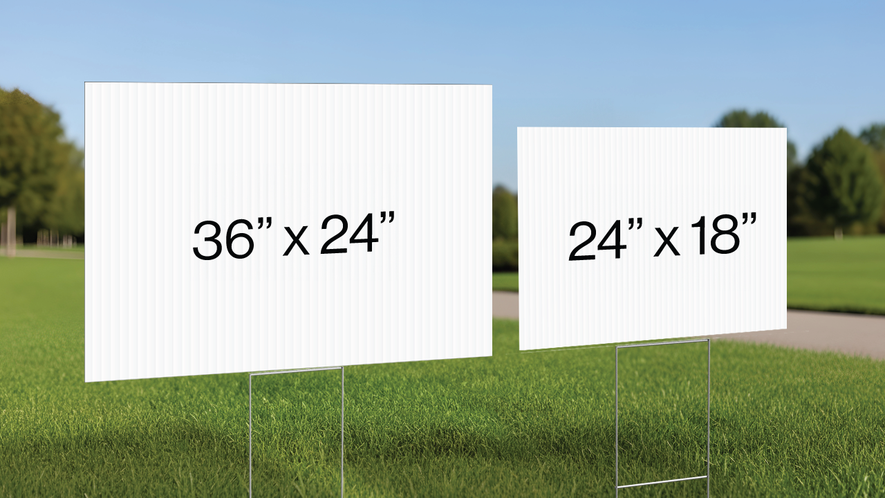 The Standard Yard Sign Size That Gets You Noticed | NextDayFlyers